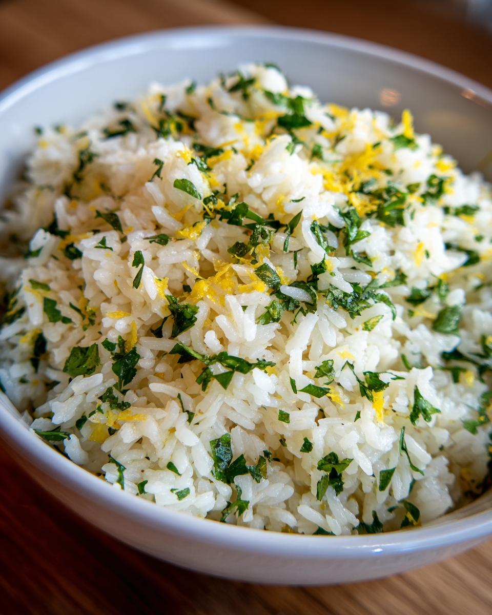 Amazing Mediterranean Lemon Rice: 15 Min Cook