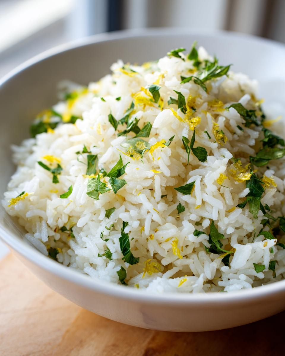 Amazing Mediterranean Lemon Rice: 15 Min Cook